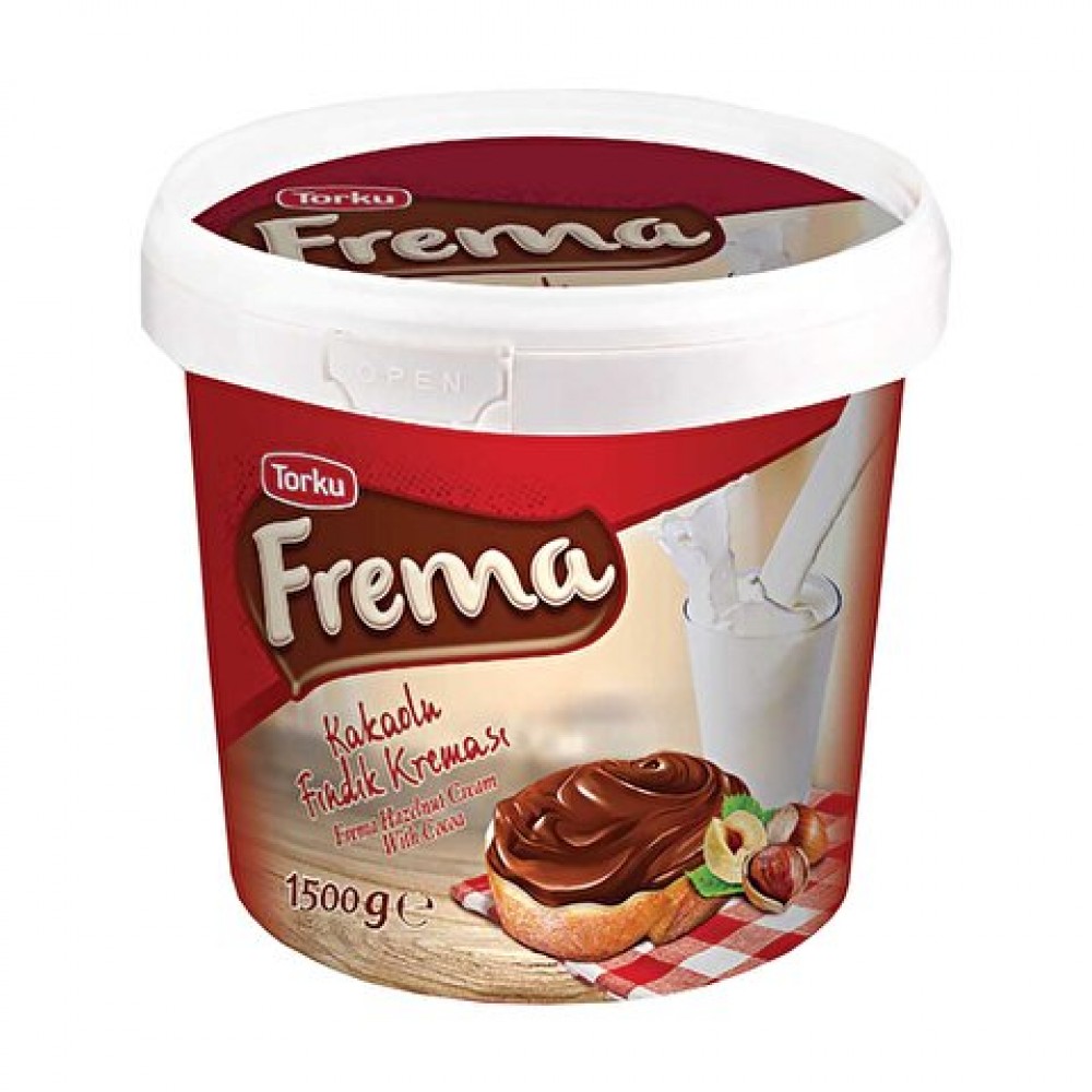 TORKU FREMA KAKAOLU FINDIK KREMESI 1500GR - 8690120070094